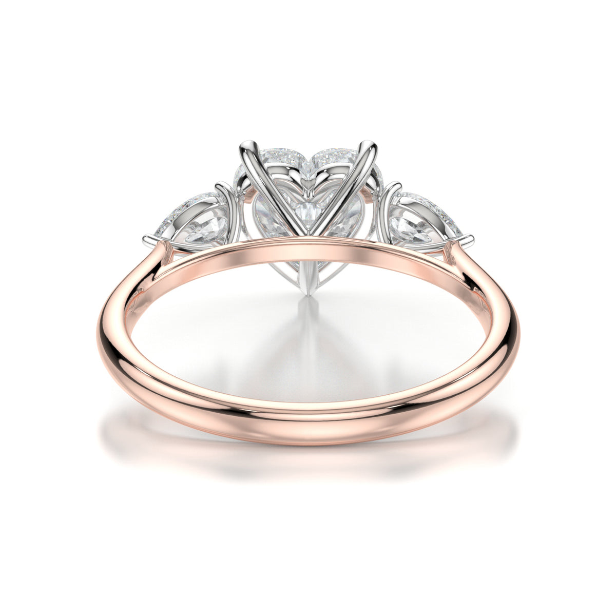 Alice | 18K Gold and Platinum Trilogy Engagement Ring