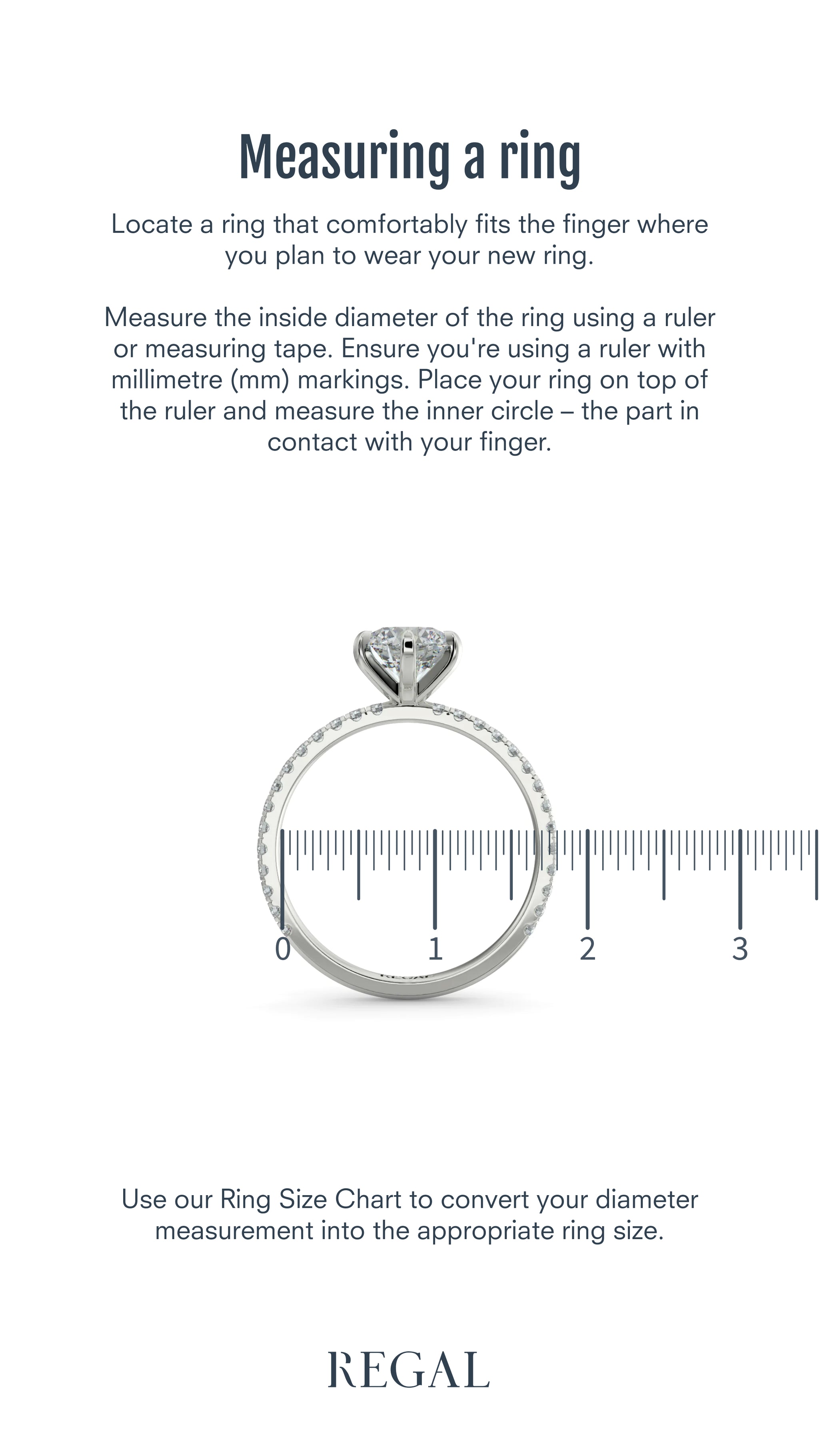 Ring Size Guide UK | Women and Men Ring Sizes | Regal